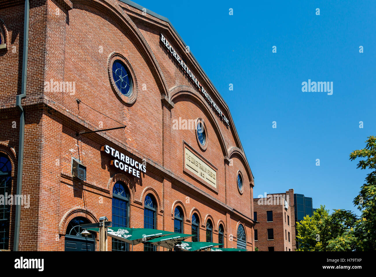 The old Denver Tramway Power building in Confluence Park on the Platte ...