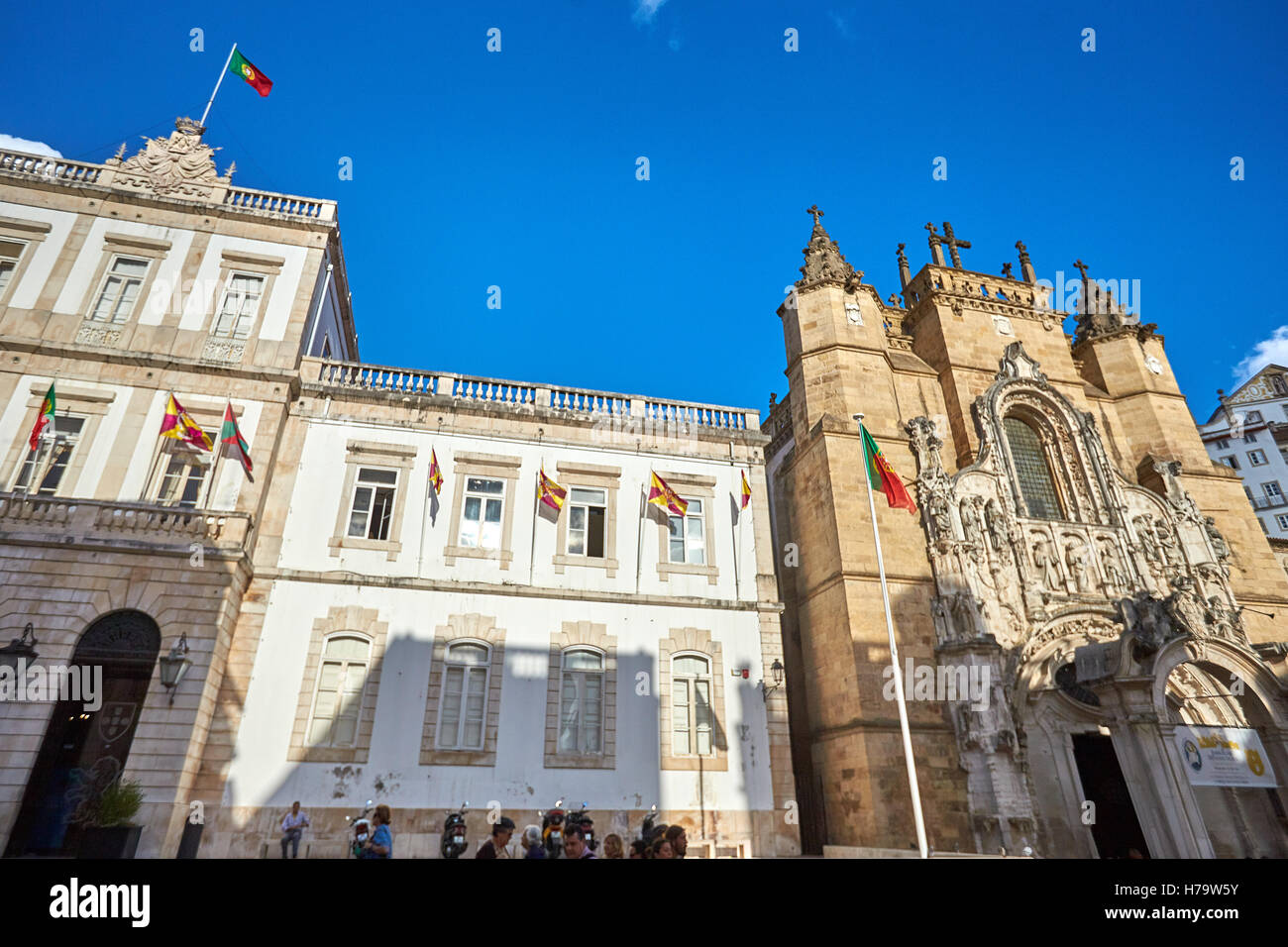 Igeja de Santa Cruz church adjoining Coimbra City Hall Stock Photo - Alamy