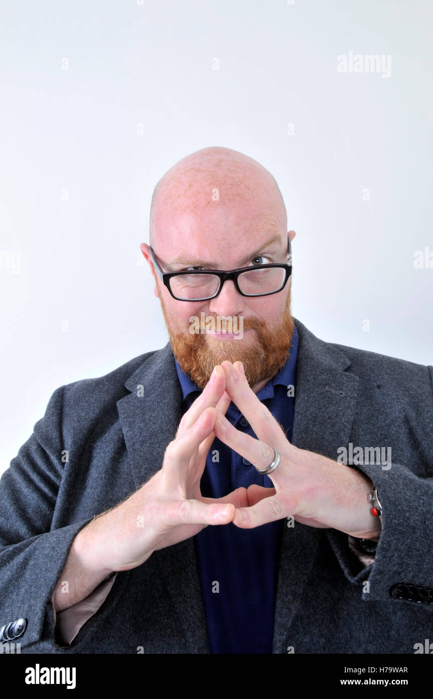fat cat boss looking pleased with himself Stock Photo - Alamy