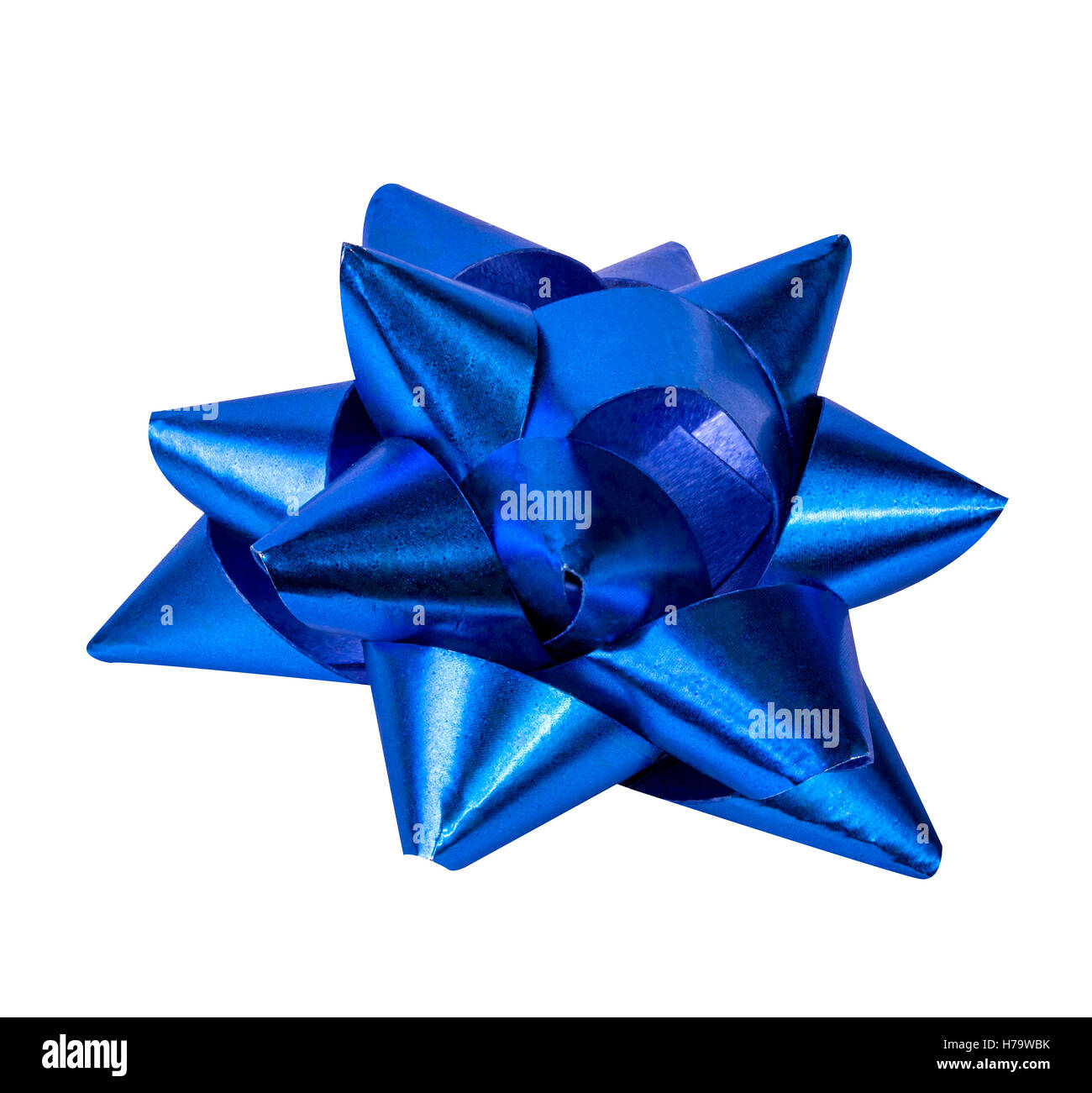 blue bow on a Isolated background Stock Photo - Alamy