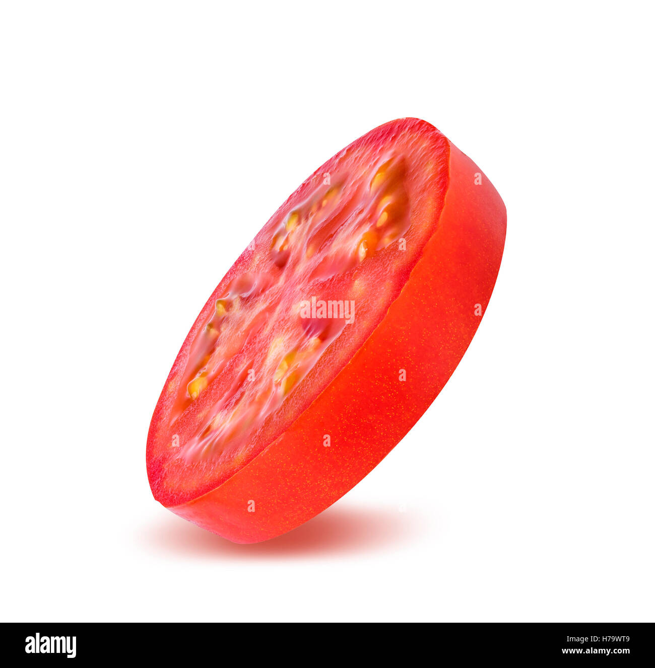 Tomato slice isolated on white background, isolated Stock Photo - Alamy