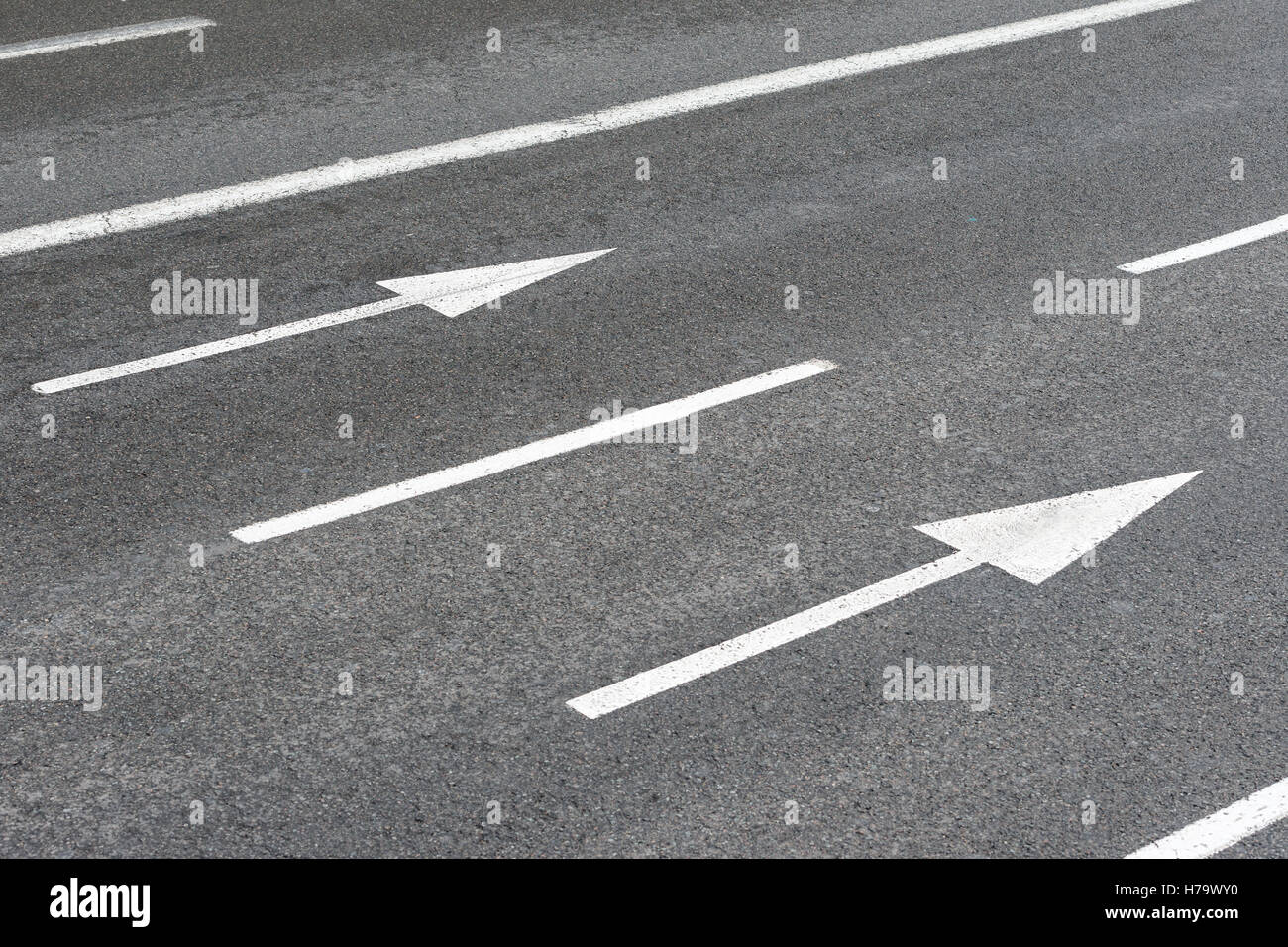 Road traffic sign two arrows hi-res stock photography and images - Alamy
