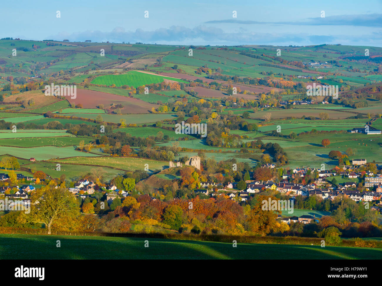Shropshire hills frost hi-res stock photography and images - Alamy