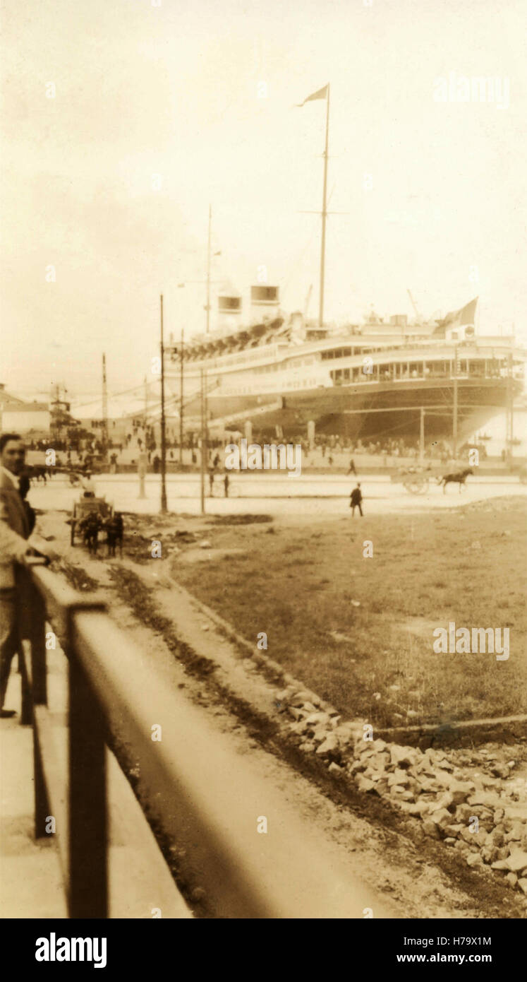 The Italian Ocean liner Rex Stock Photo - Alamy