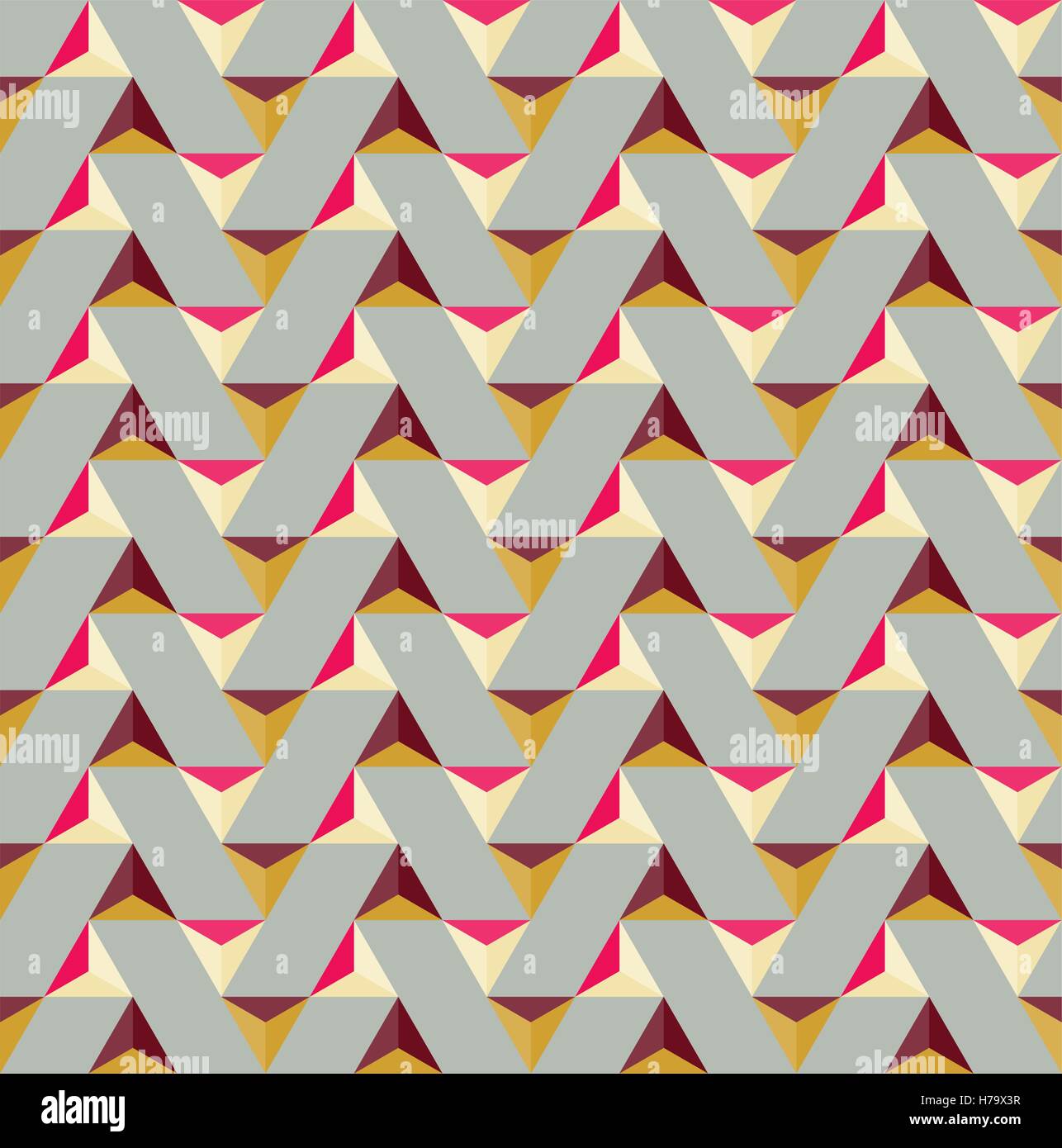 Vector Seamless Colorful Triangle Tiling Geometric Pattern Stock Vector ...