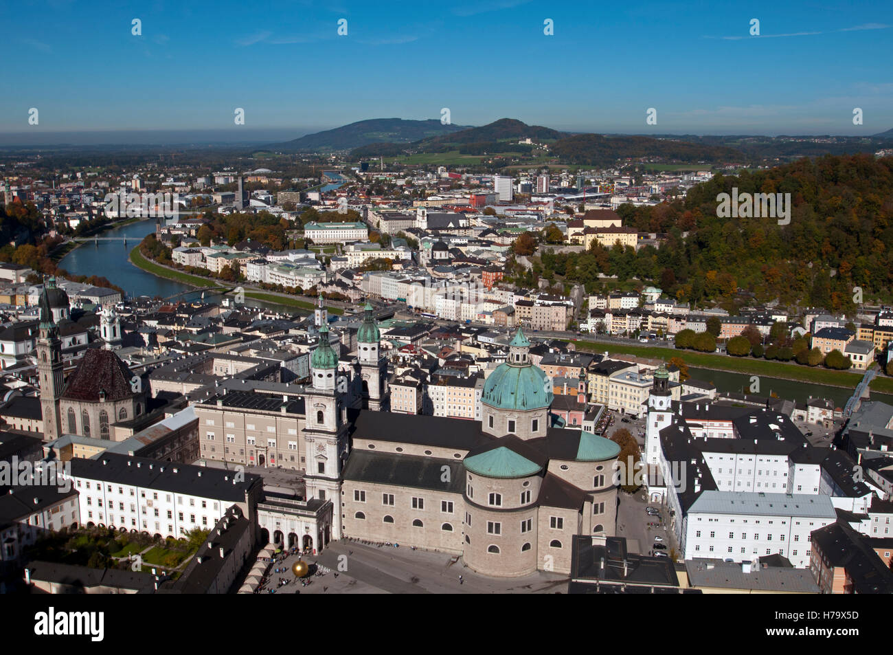 Salzburg, Austria, Panoramic view Stock Photo - Alamy