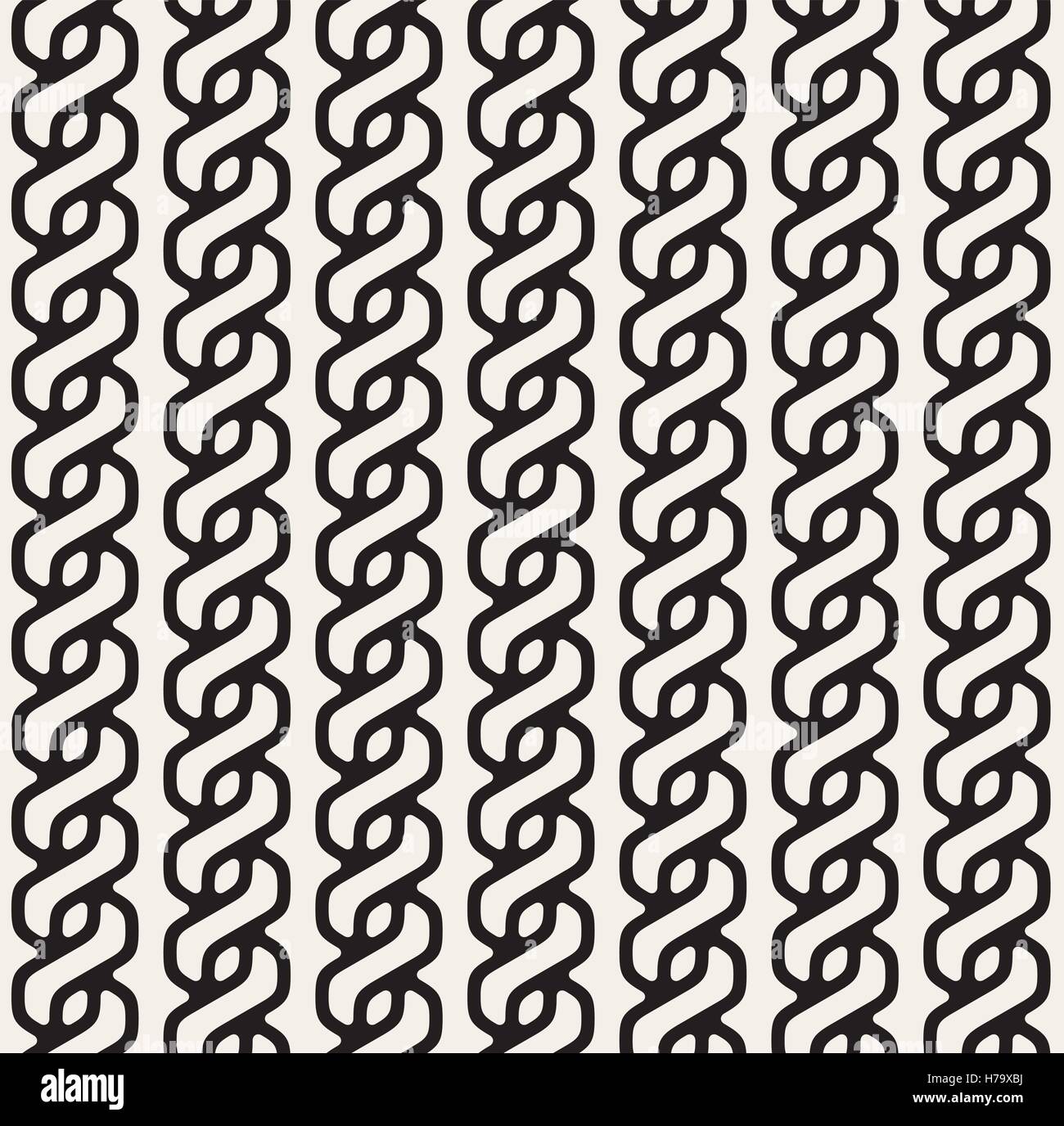Vector Seamless Black and White Vertical Lines Rounded Screwing ...