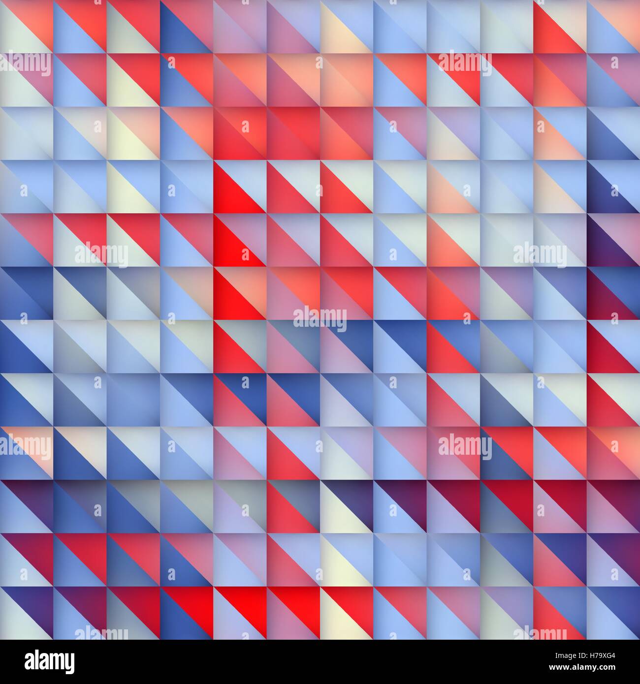 Vector Seamless Blue Red Gradient Triangle Grid Square Pattern Stock ...