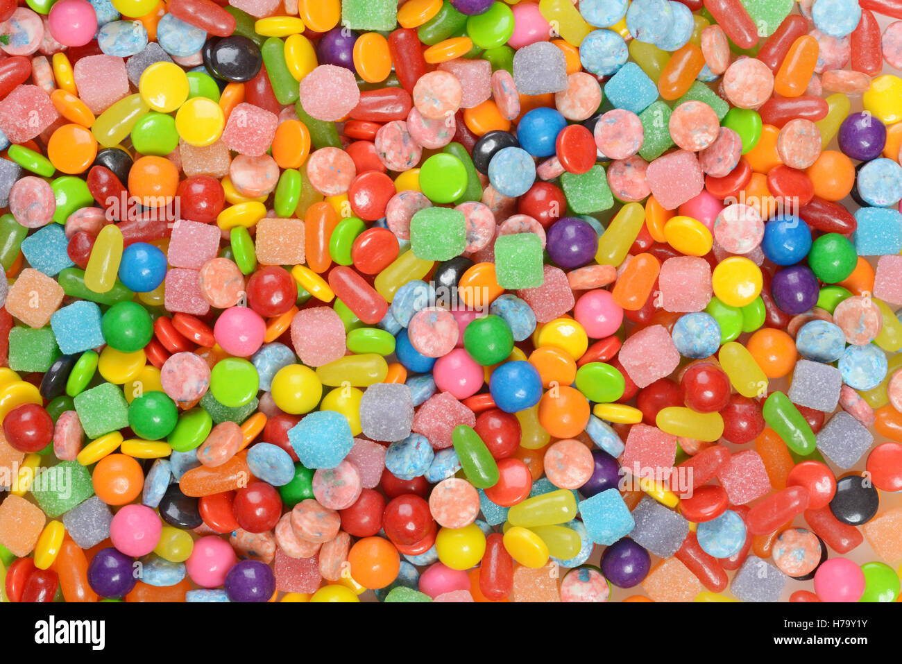 mixed candy background Stock Photo - Alamy