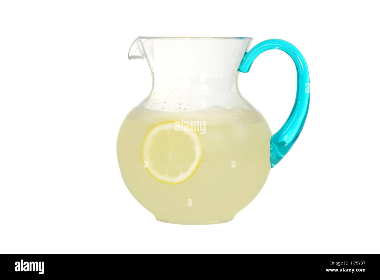 pitcher of lemonade with fresh lemons Stock Photo - Alamy