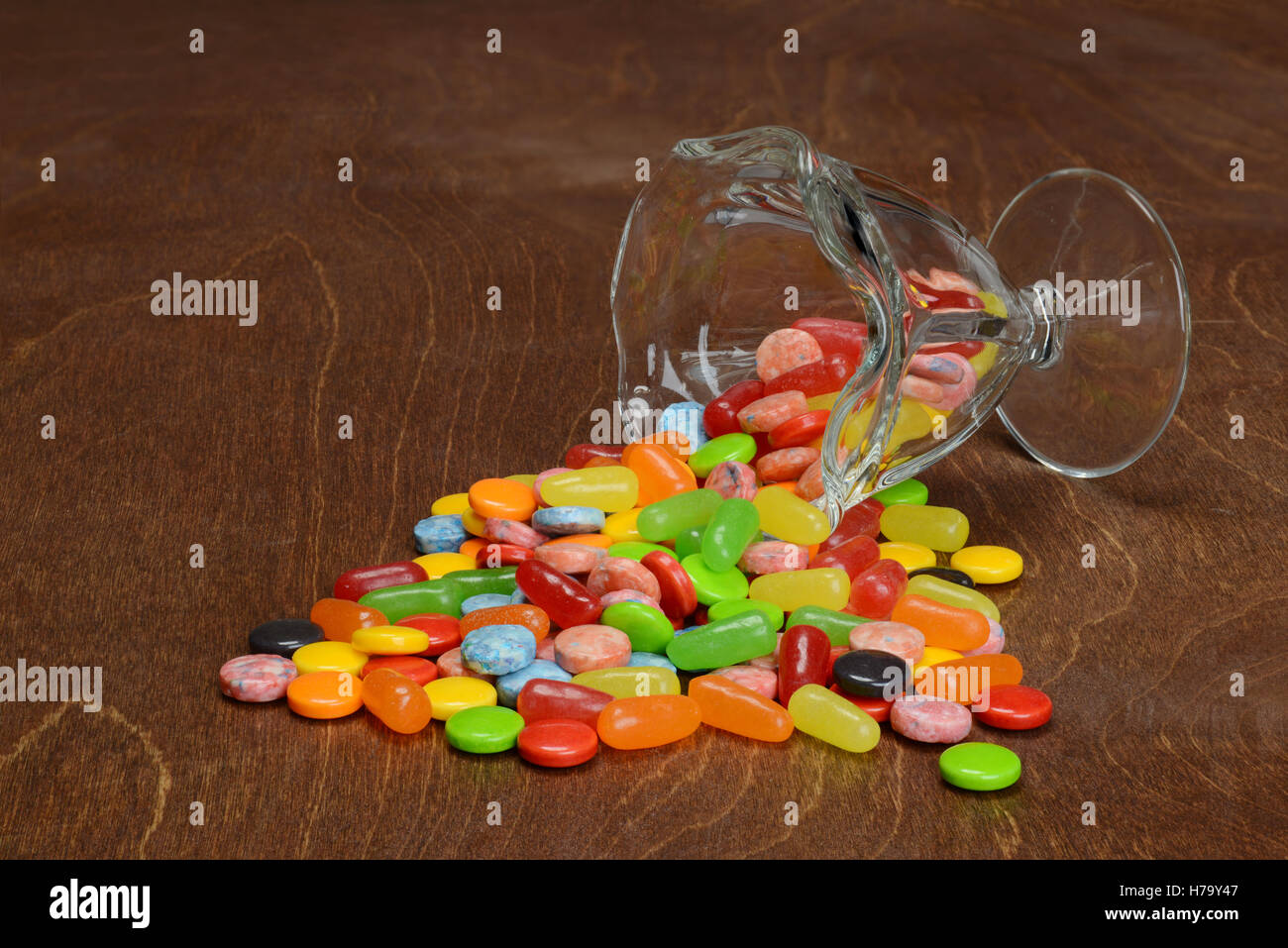 spilled assorted candies Stock Photo - Alamy