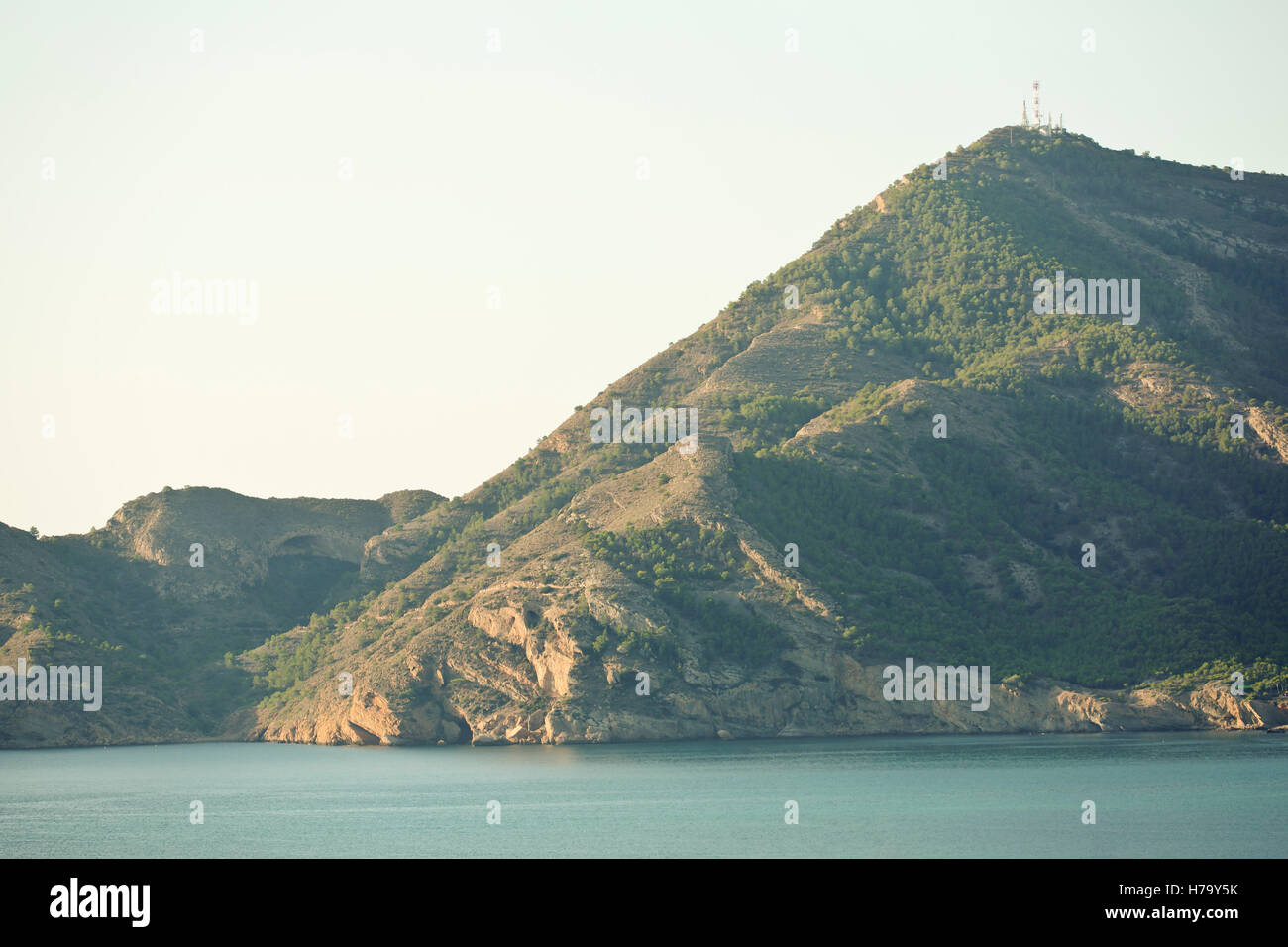 Views of the village of Altea, province of Alicante, Spain. Horizontal ...