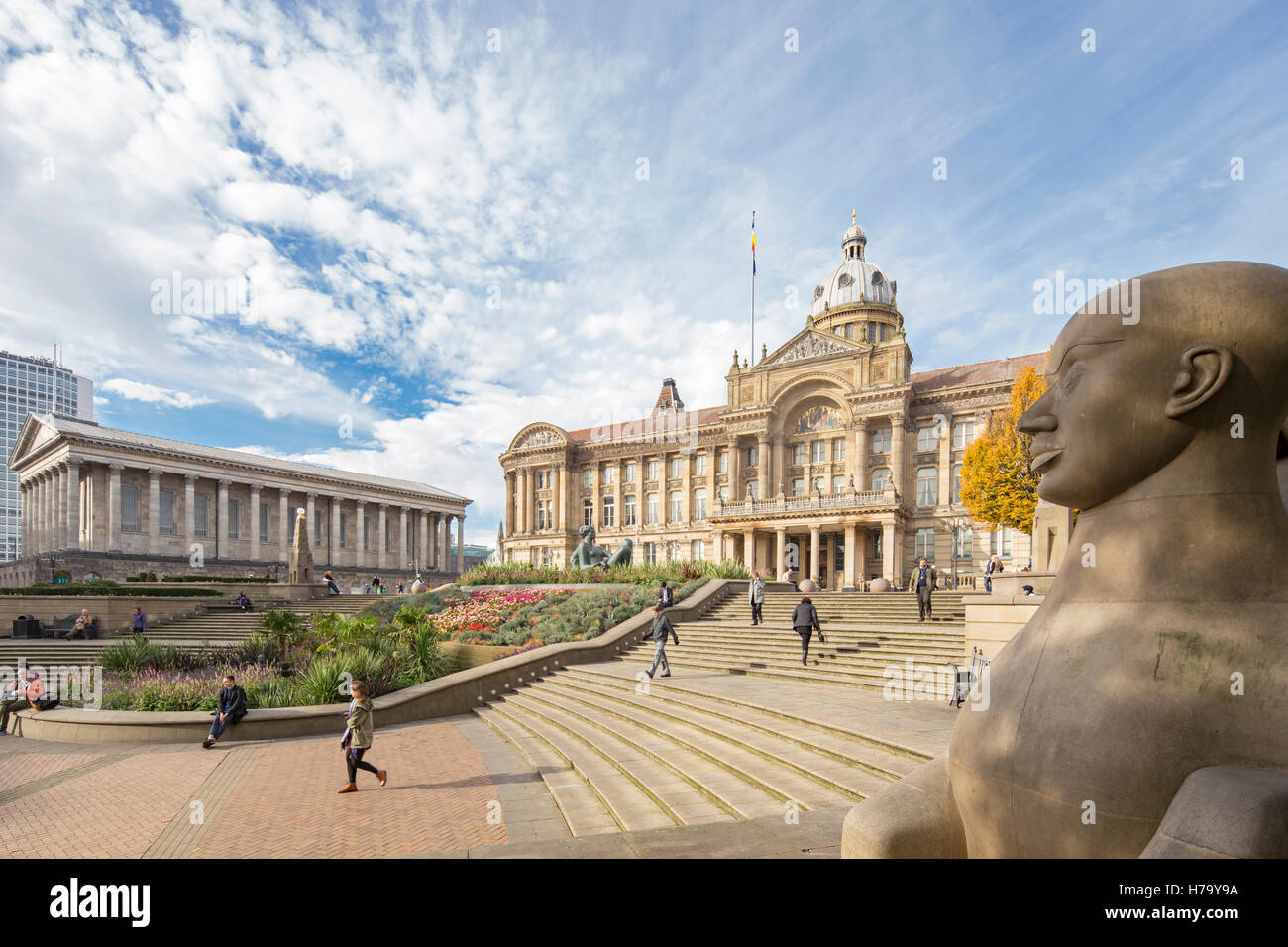 Victoria Square and the Council House building, Birmingham City Centre ...