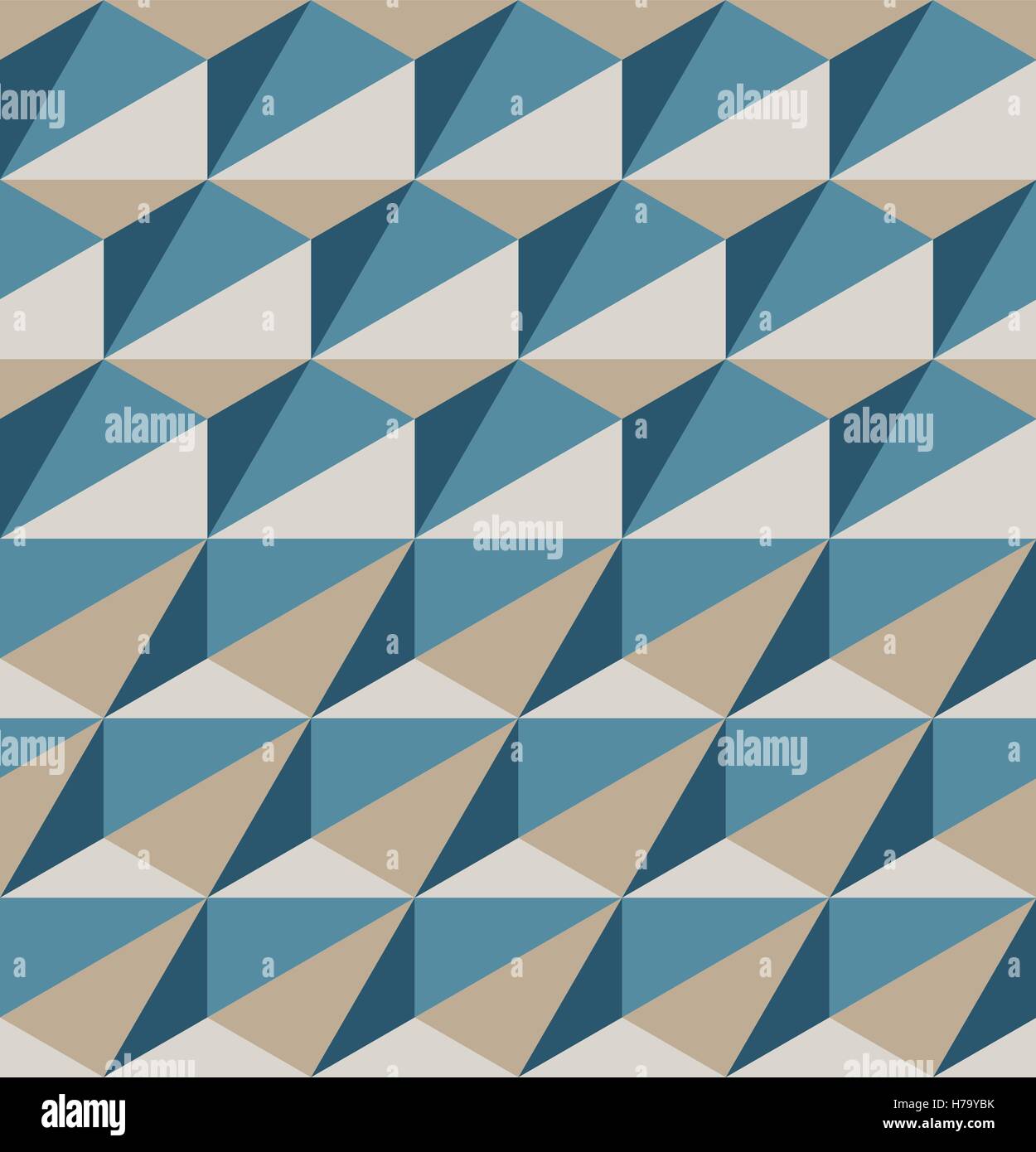 Geometric Pattern Triangle Blue