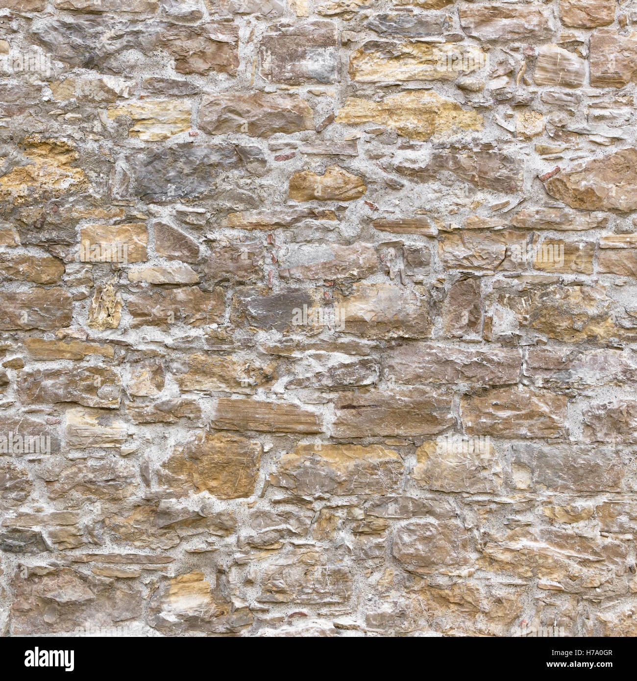 Medieval wall built of stone Stock Photo - Alamy