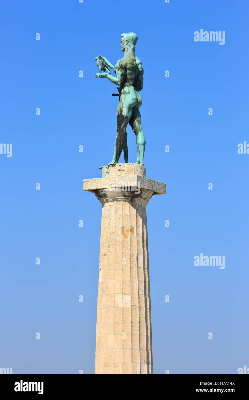 The Pobednik (Victor) monument erected in 1928 by Ivan Mestrovic at the ...