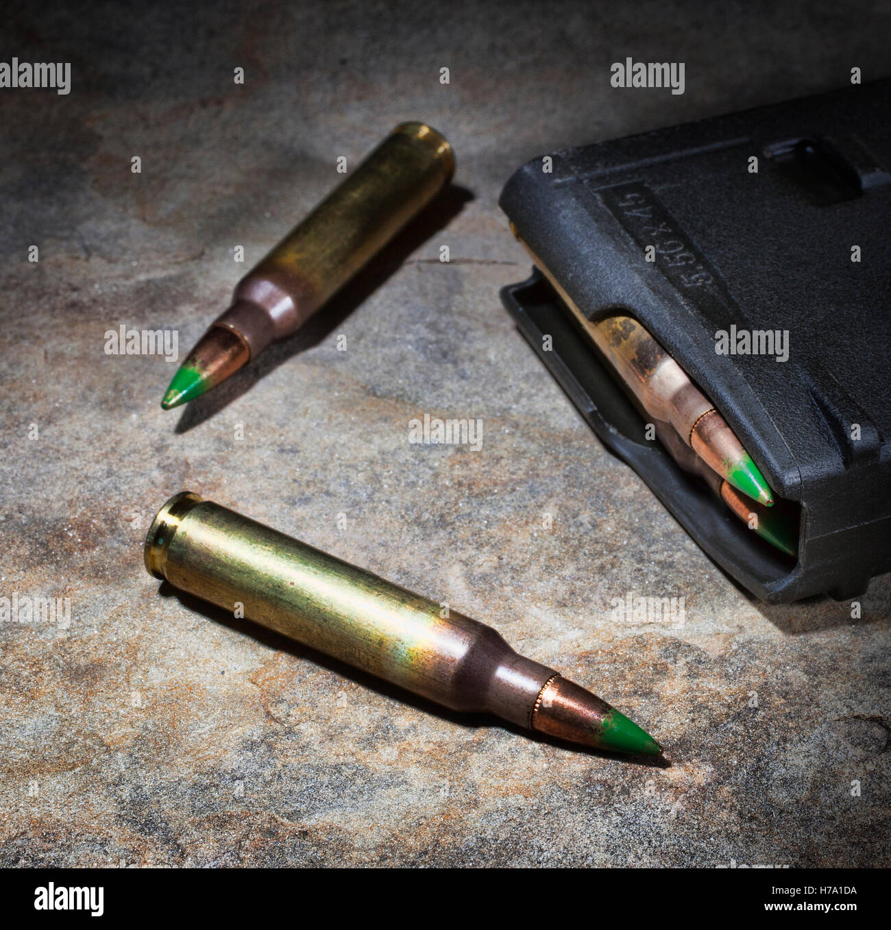 Polymer magazine for rifle cartridges and ammunition Stock Photo - Alamy