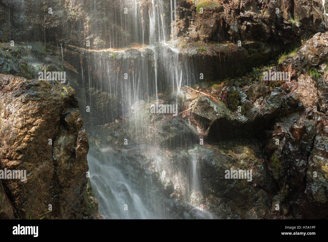 Beautiful waterfall. Caledonia (Kalidonia) waterfalls. Troodos ...