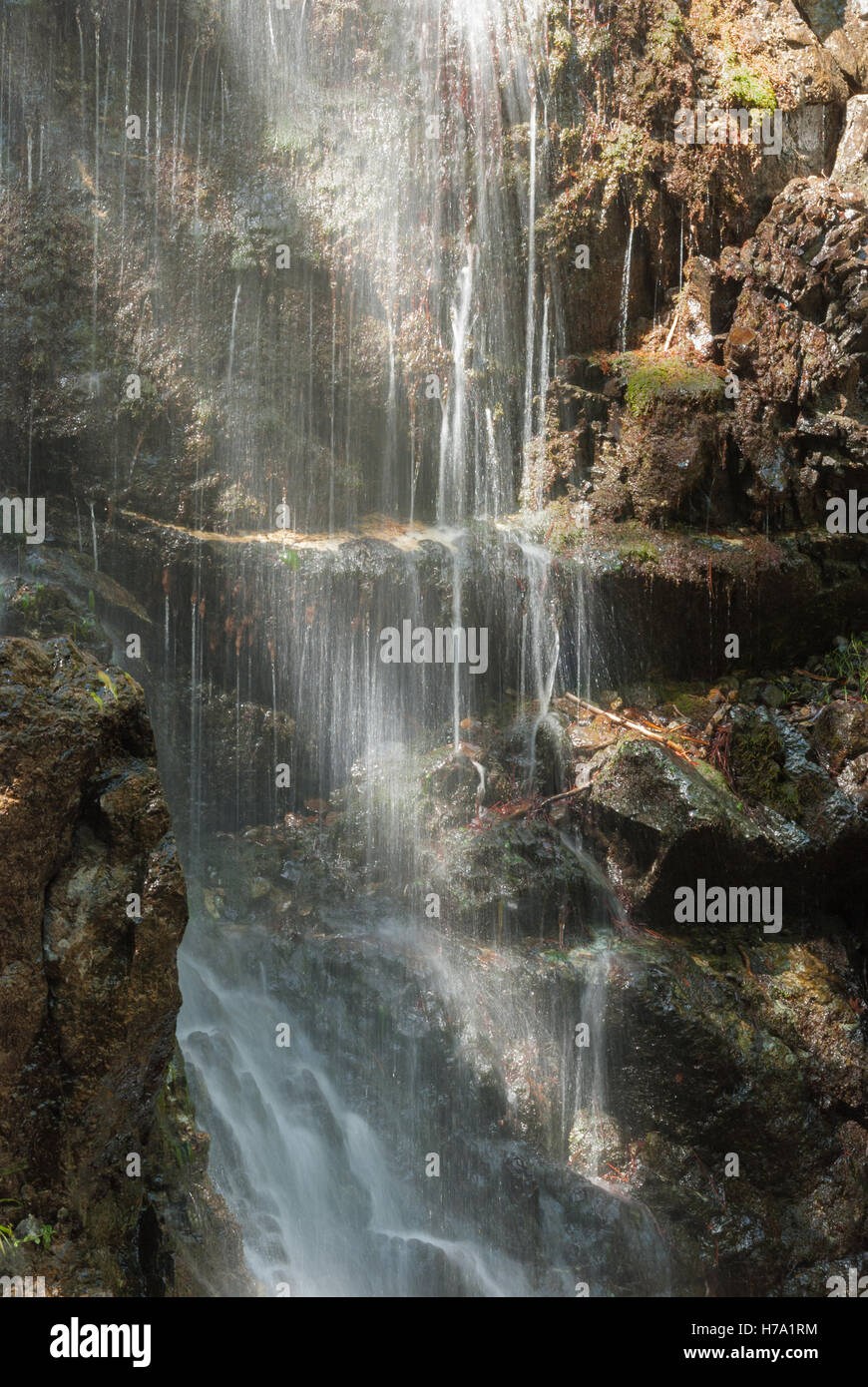 Beautiful waterfall. Caledonia (Kalidonia) waterfalls. Troodos ...