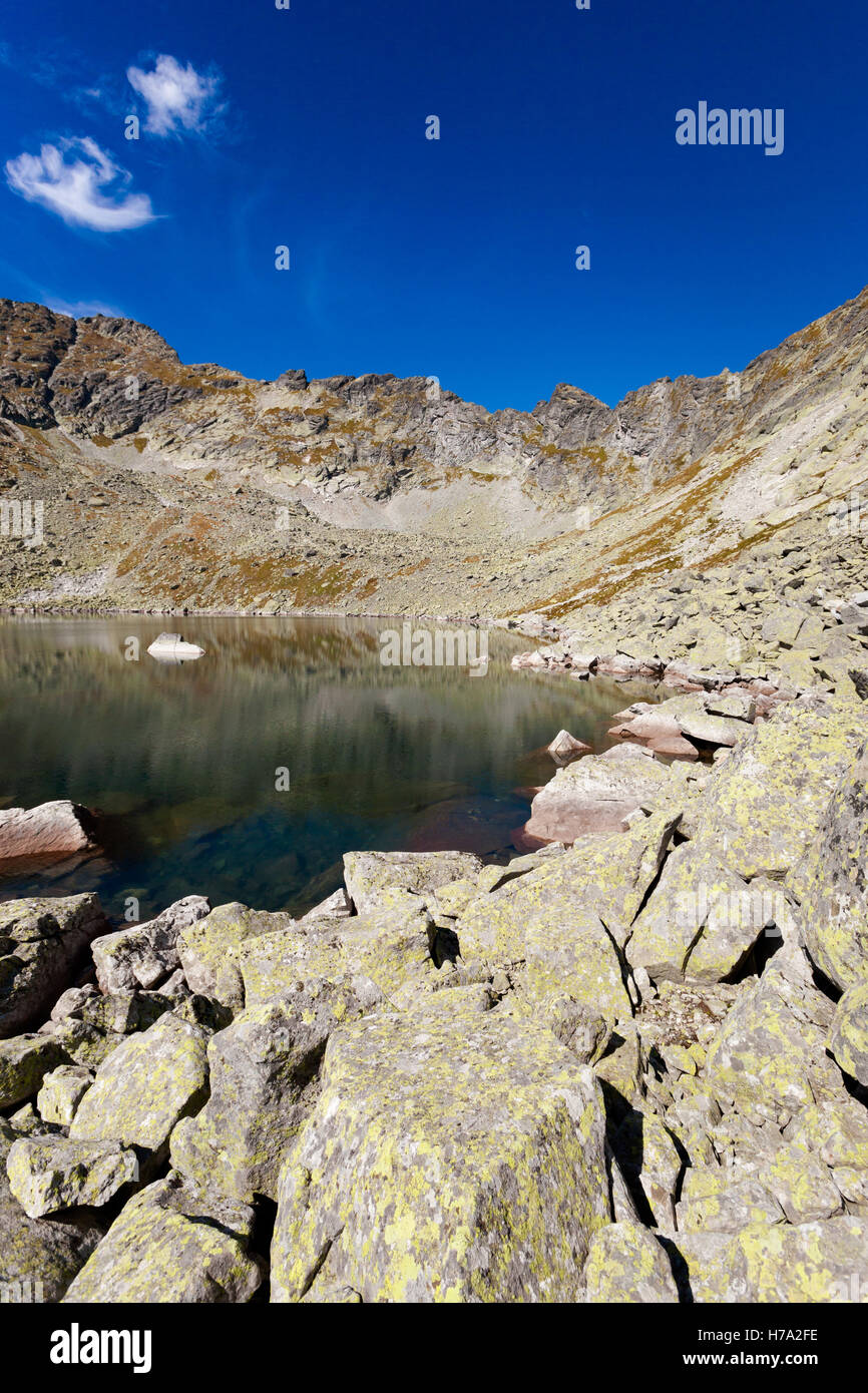 Beautiful Capie pleso in Mlynicka dolina on the way to Bystre sedlo ...