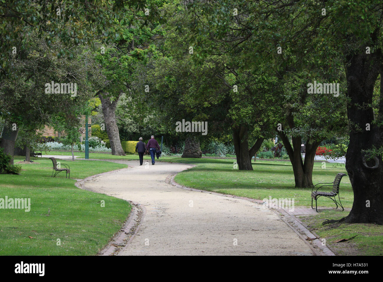 The Kings Domain park in Melbourne Stock Photo - Alamy
