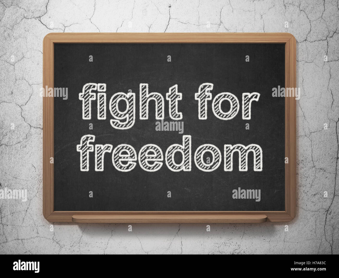 Politics concept: Fight For Freedom on chalkboard background Stock ...