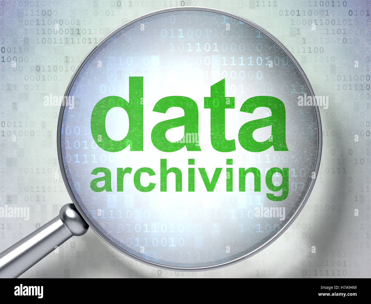 Data concept: Data Archiving with optical glass Stock Photo - Alamy