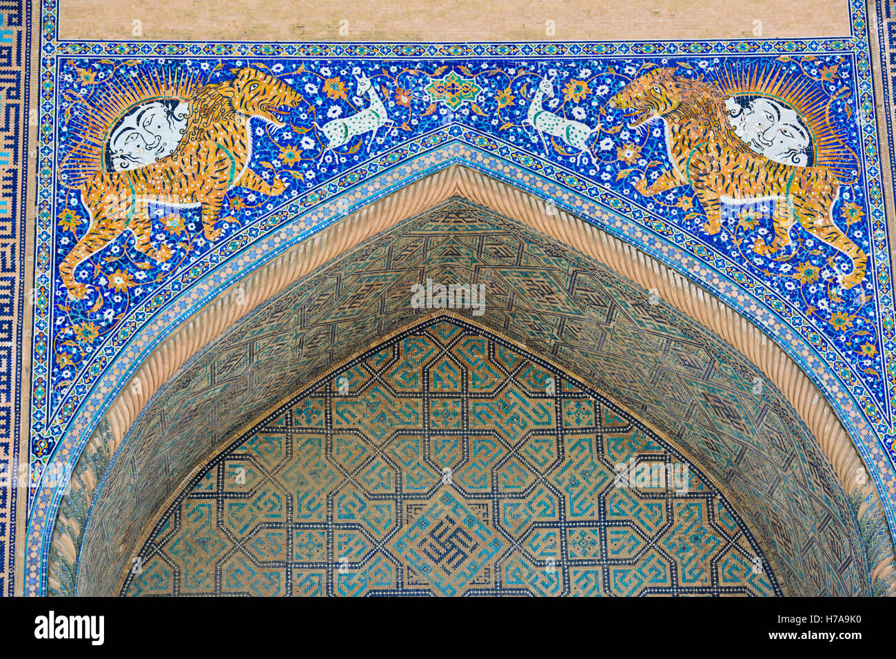 Shir Dor Madrassa,17th Century,Registan Square of Samarkand,Samarquand ...