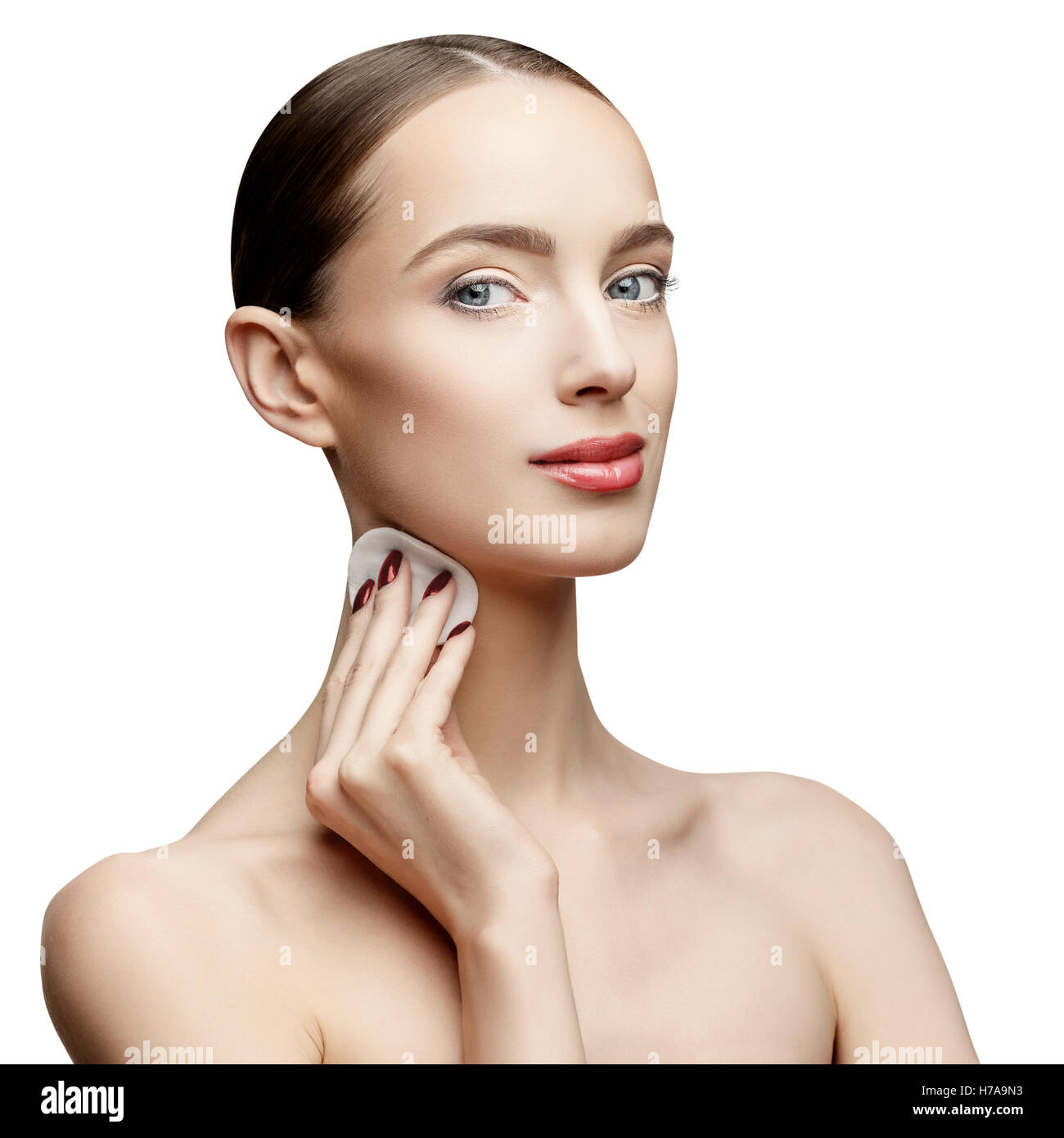 Beautiful Woman with Clean Fresh Skin Stock Photo - Alamy