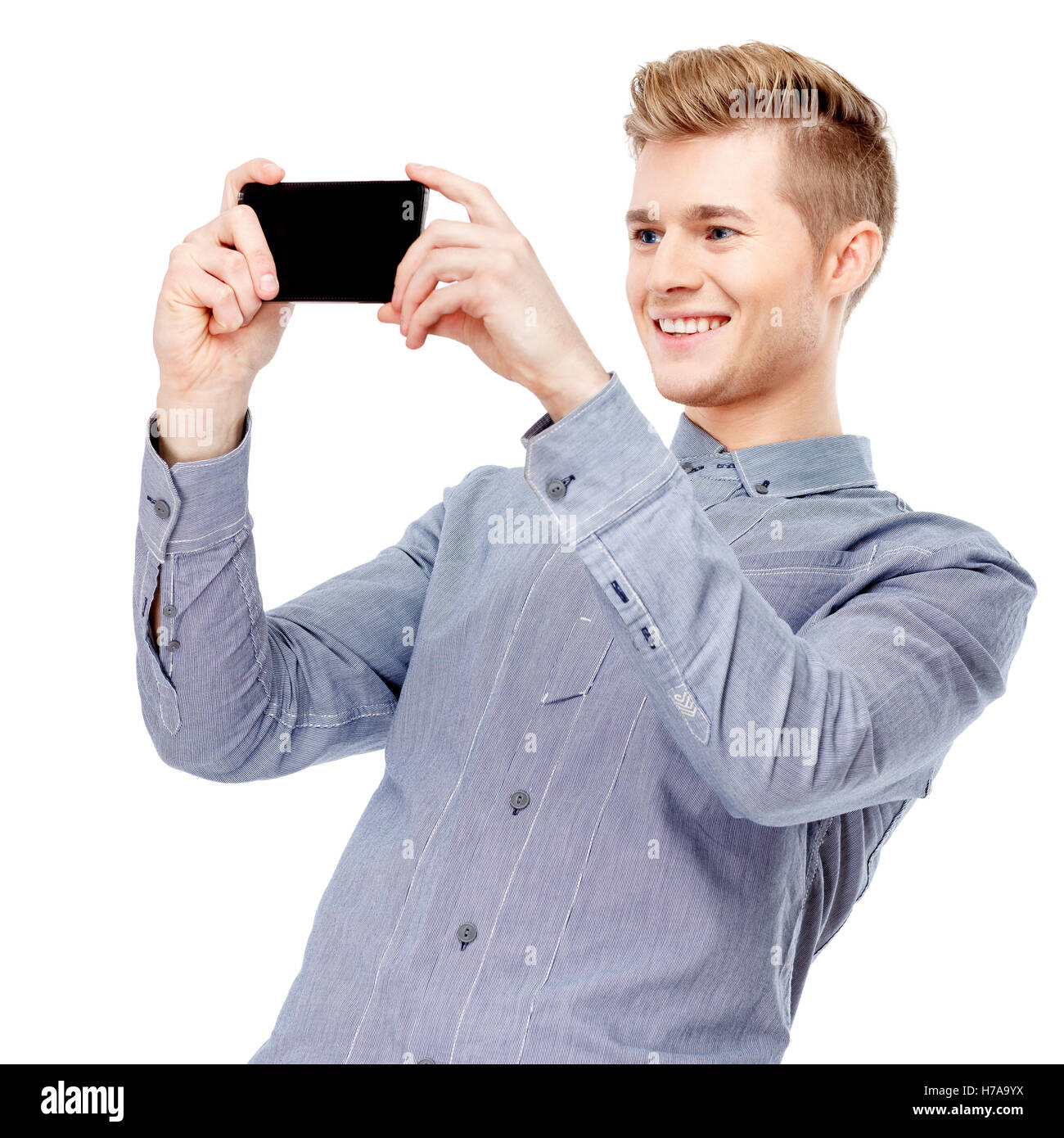 Portrait of young caucasian man Stock Photo - Alamy