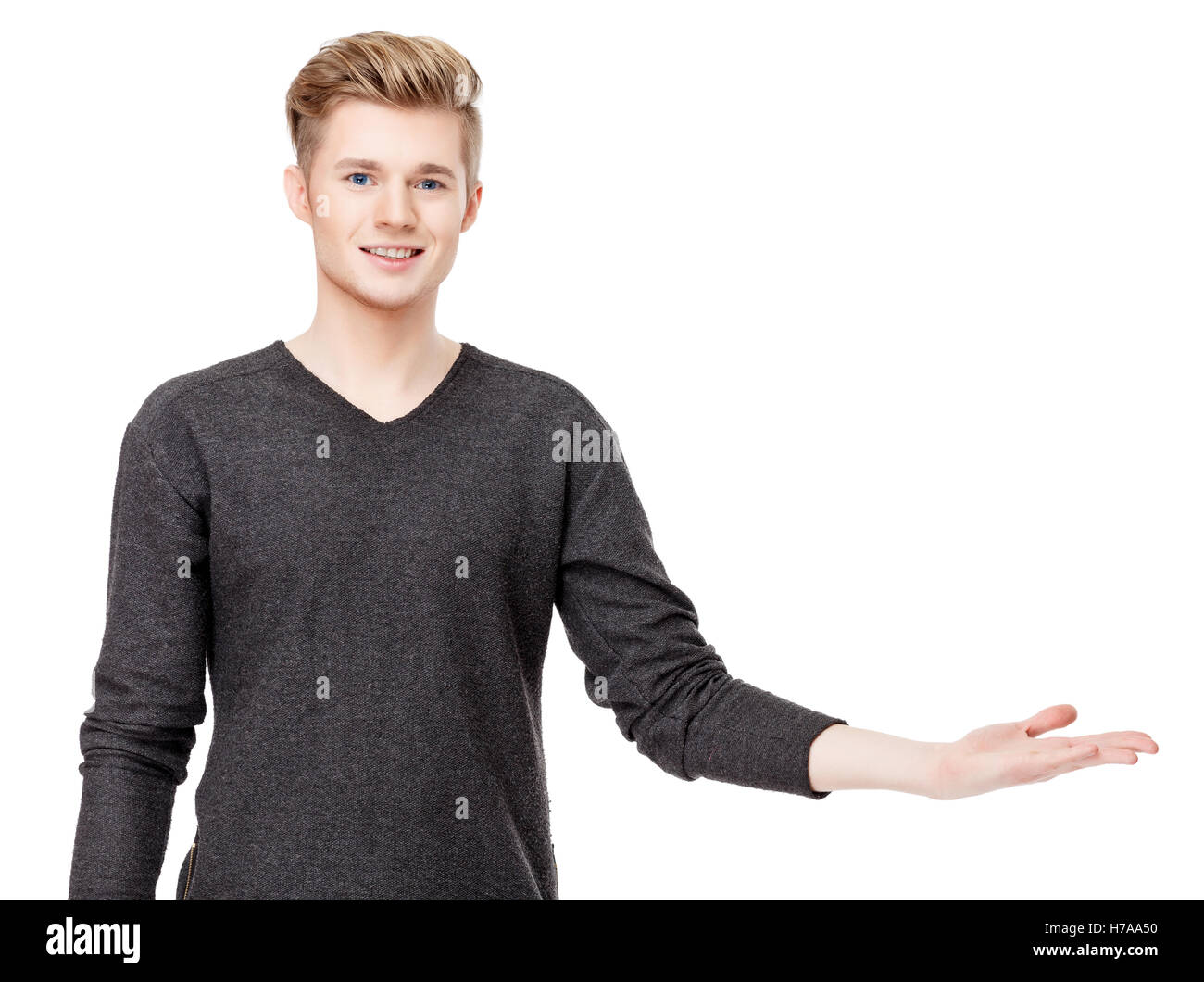 Portrait of young caucasian man Stock Photo - Alamy