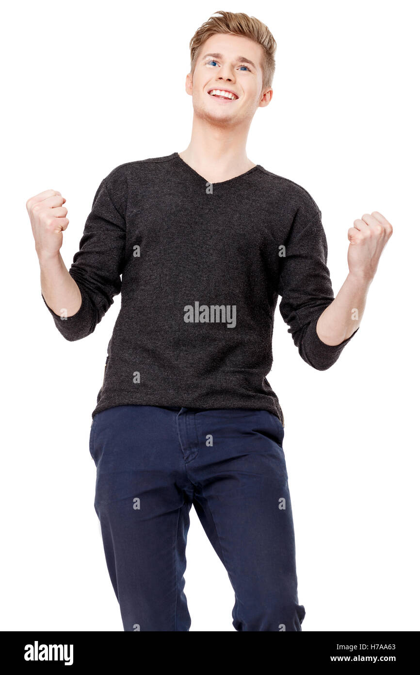 Portrait of young caucasian man Stock Photo - Alamy