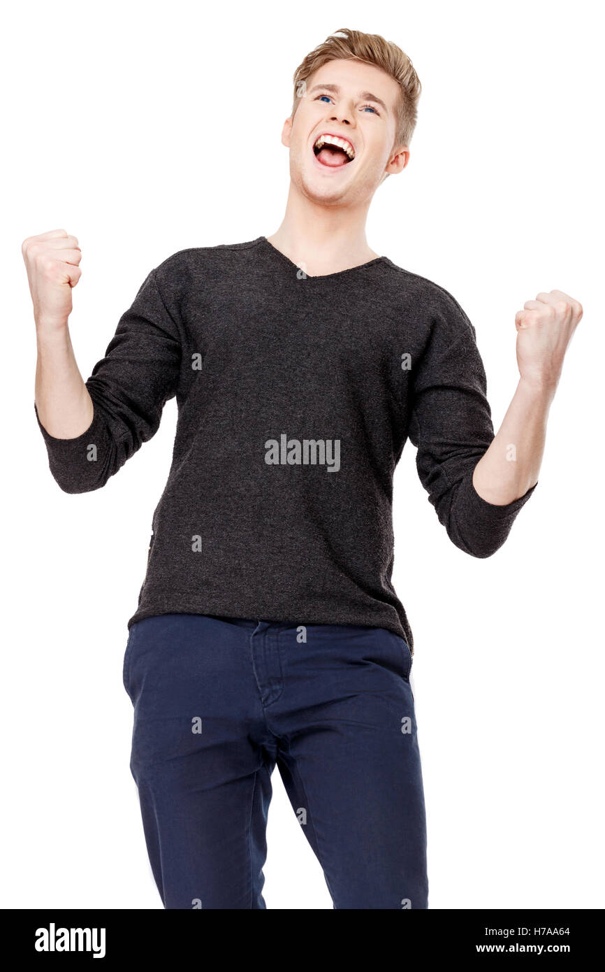 Portrait of young caucasian man Stock Photo - Alamy