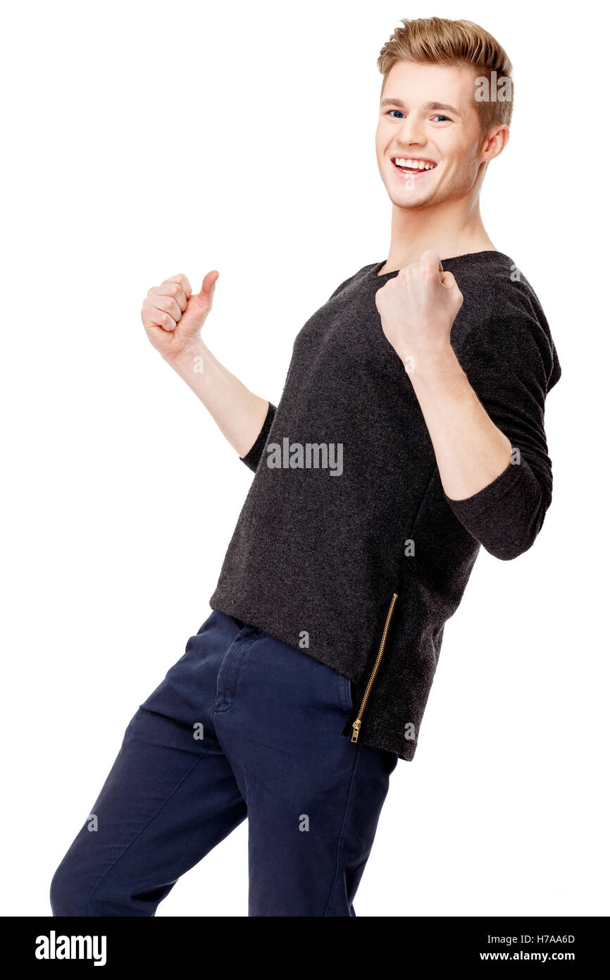 Portrait of young caucasian man Stock Photo - Alamy