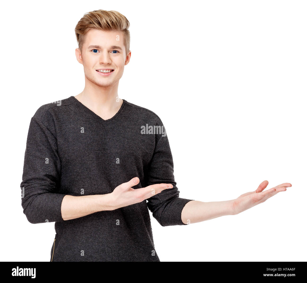 Portrait of young caucasian man Stock Photo - Alamy