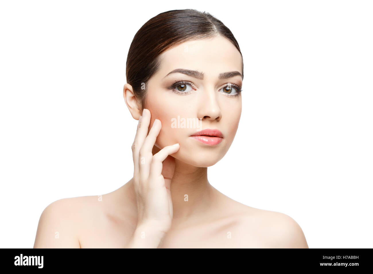 Beautiful Woman with Clean Fresh Skin Stock Photo - Alamy