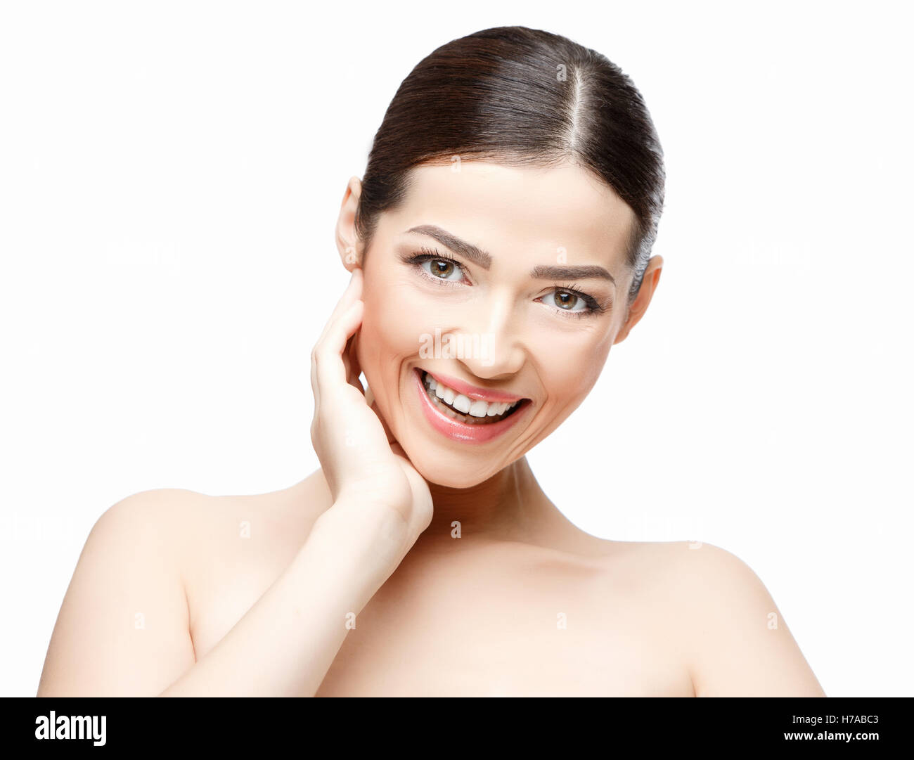 Beautiful Woman with Clean Fresh Skin Stock Photo - Alamy
