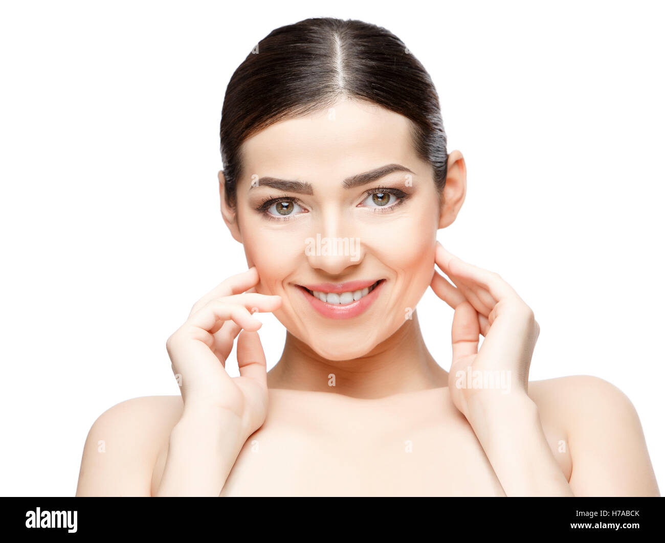 Beautiful Woman with Clean Fresh Skin Stock Photo - Alamy
