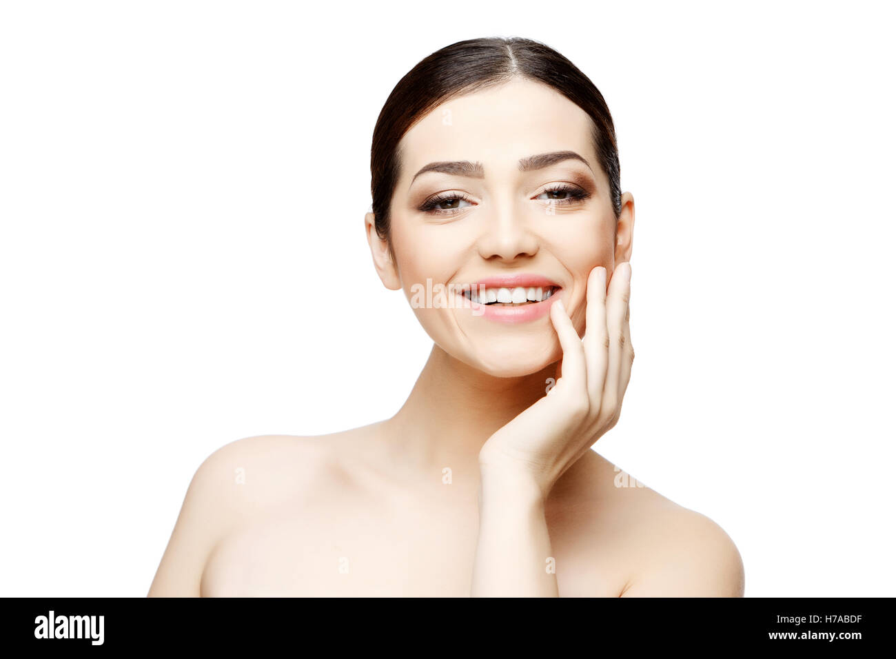 Beautiful Woman with Clean Fresh Skin Stock Photo - Alamy
