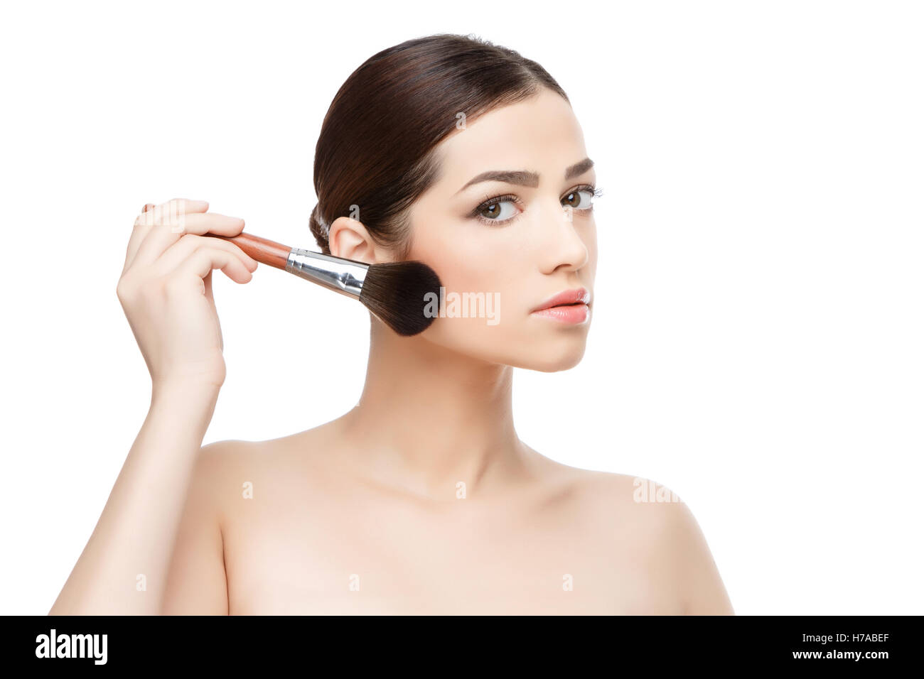 Beautiful Woman with Clean Fresh Skin Stock Photo - Alamy
