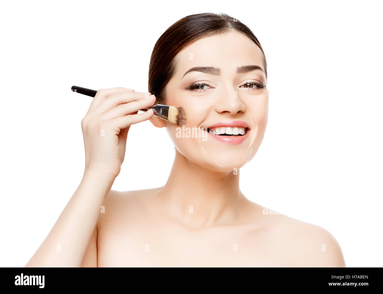 Beautiful Woman with Clean Fresh Skin Stock Photo - Alamy