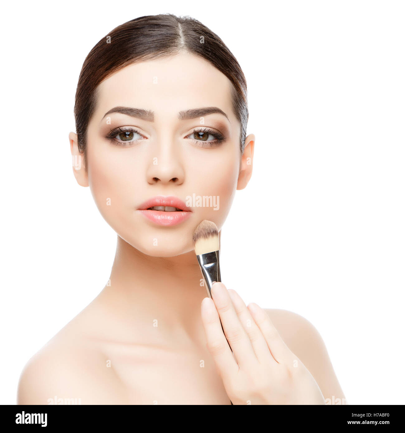 Beautiful Woman with Clean Fresh Skin Stock Photo - Alamy