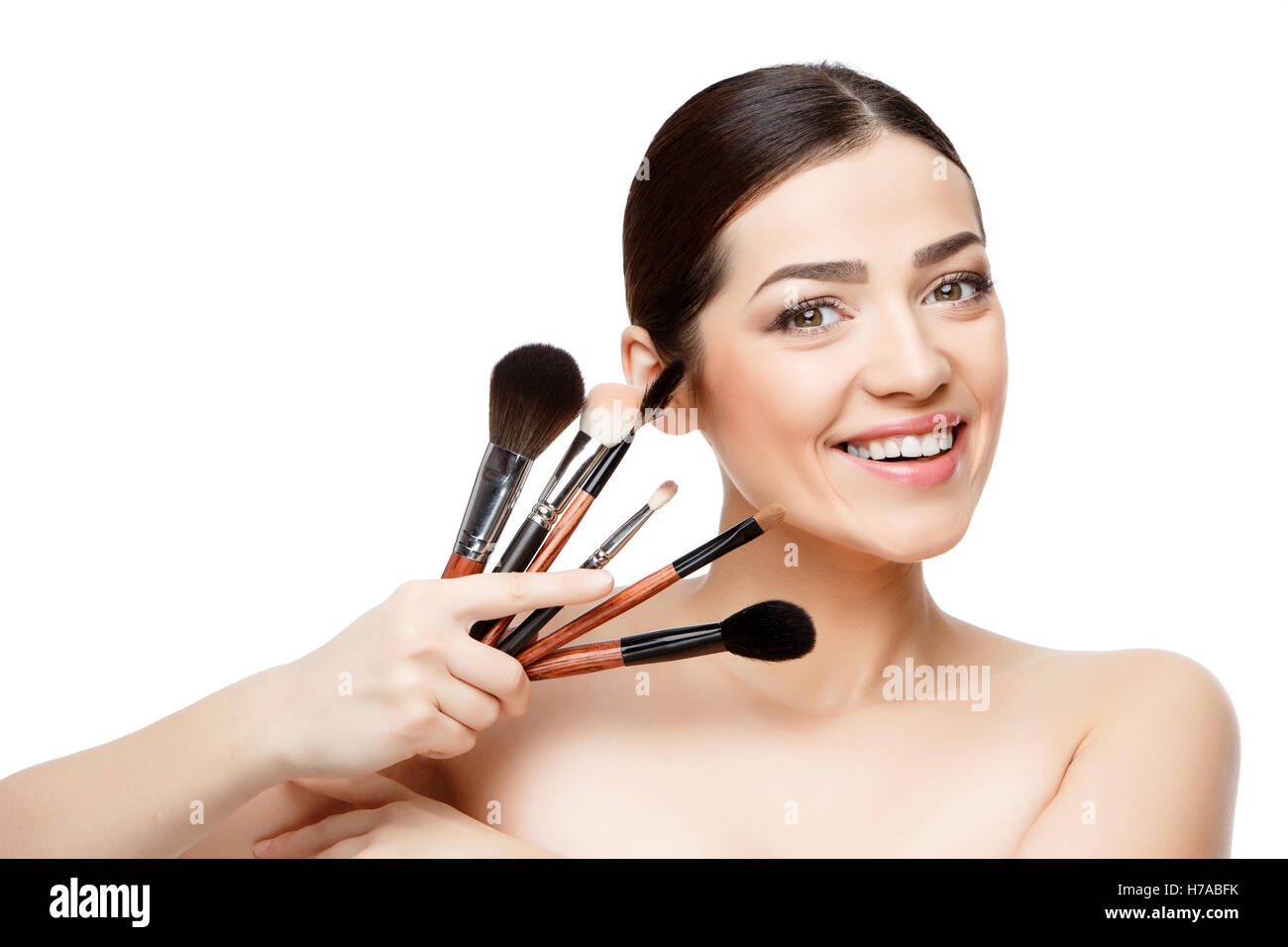 Beautiful Woman with Clean Fresh Skin Stock Photo - Alamy