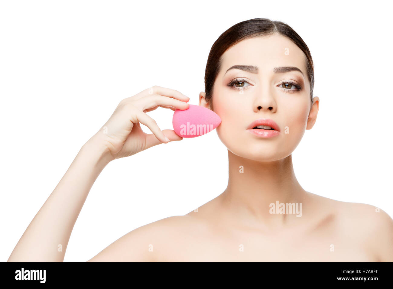 Beautiful Woman with Clean Fresh Skin Stock Photo - Alamy