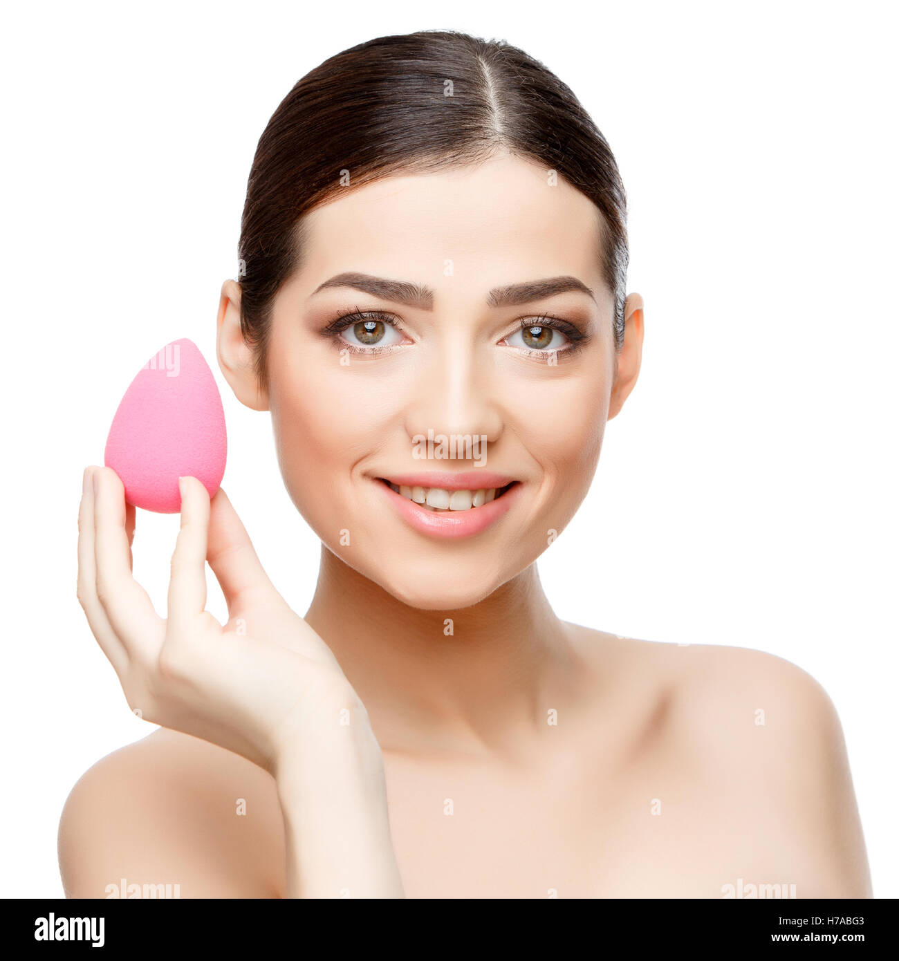 Beautiful Woman with Clean Fresh Skin Stock Photo - Alamy
