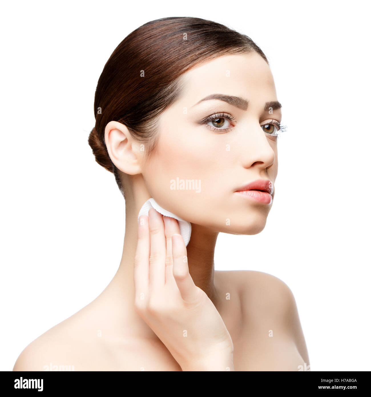 Beautiful Woman with Clean Fresh Skin Stock Photo - Alamy
