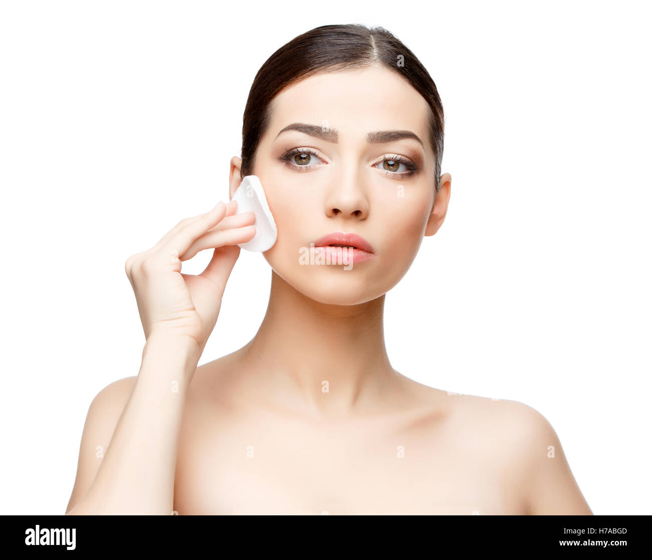 Beautiful Woman with Clean Fresh Skin Stock Photo - Alamy
