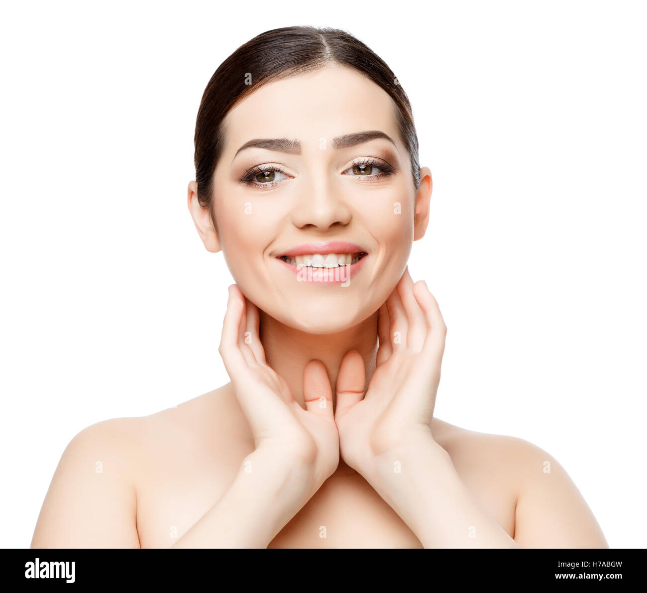 Beautiful Woman with Clean Fresh Skin Stock Photo - Alamy