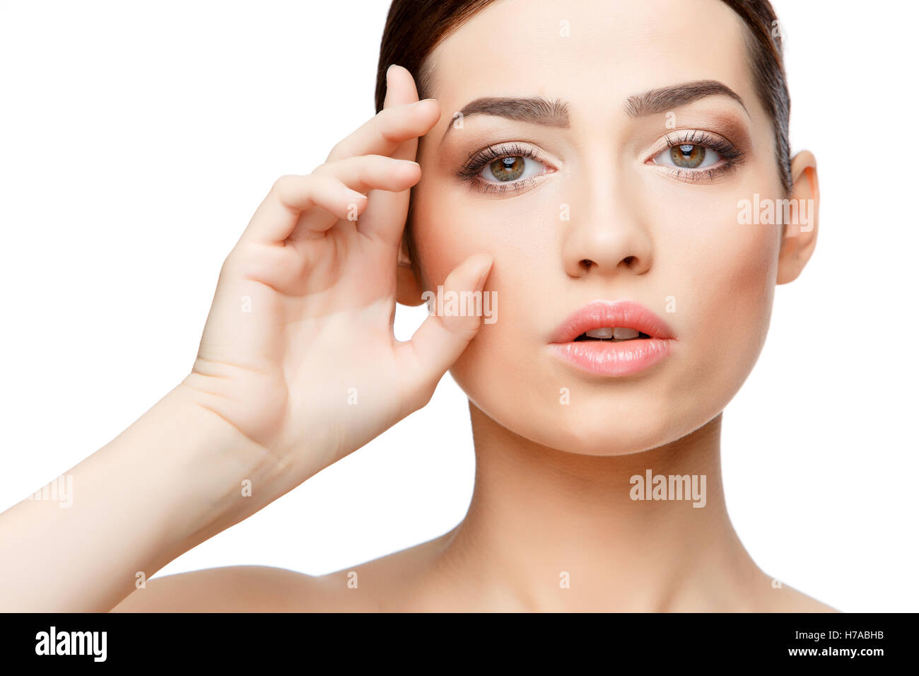 Beautiful Woman with Clean Fresh Skin Stock Photo - Alamy