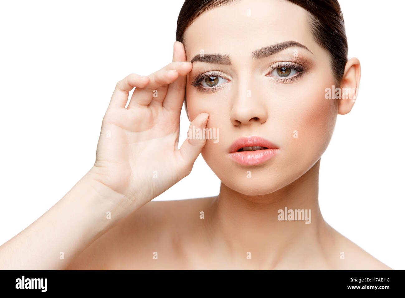 Beautiful Woman with Clean Fresh Skin Stock Photo - Alamy